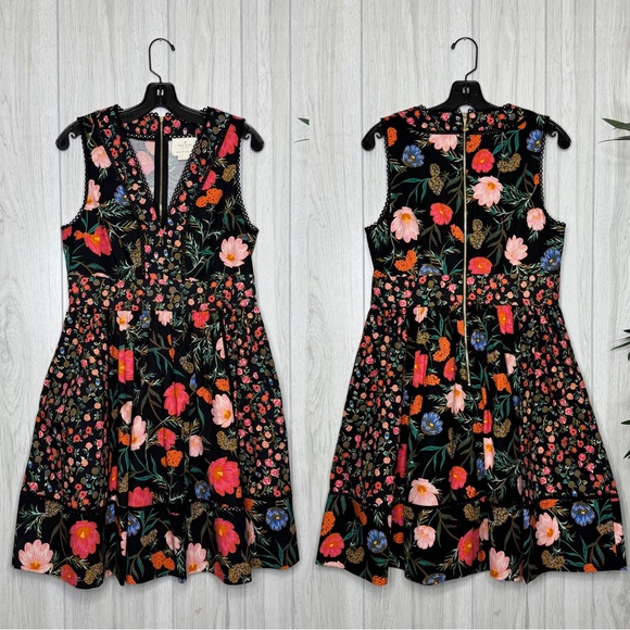 kate spade | Dresses | Kate Spade Mixed Blossom Fit And Flare Dress ...